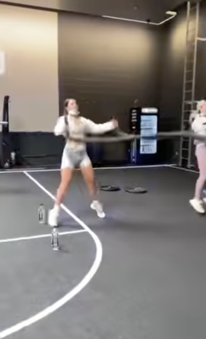 Addison Rae "Crushing It" During Dogpound Workout — Celebwell