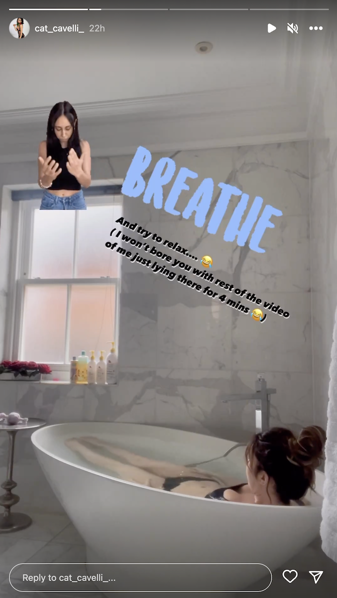 Catherine Harding in Bathing Suit Says “Breathe” — Celebwell