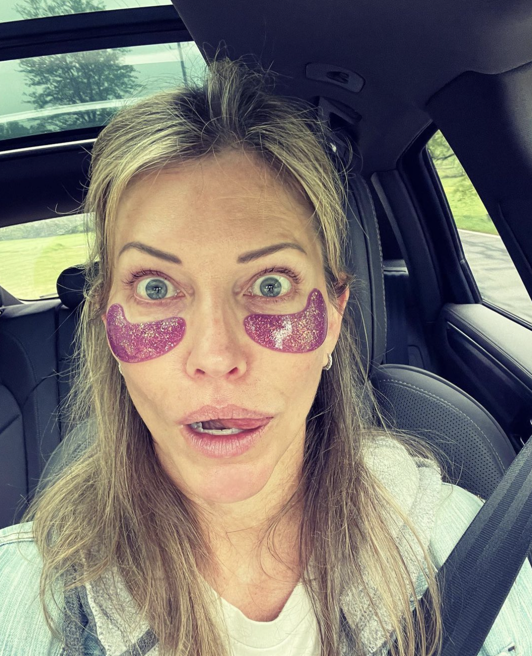 Tricia Helfer in Bathing Suit Says "Pool Season Has Started" — Celebwell