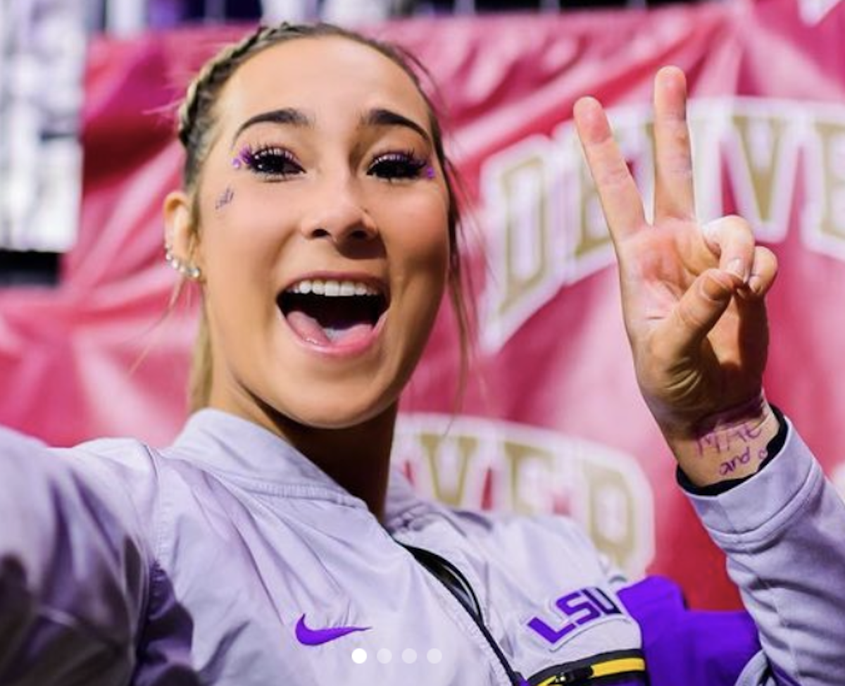LSU Gymnast Alyona Shchennikova Shares Swimsuit Photo as "It's Cold ...