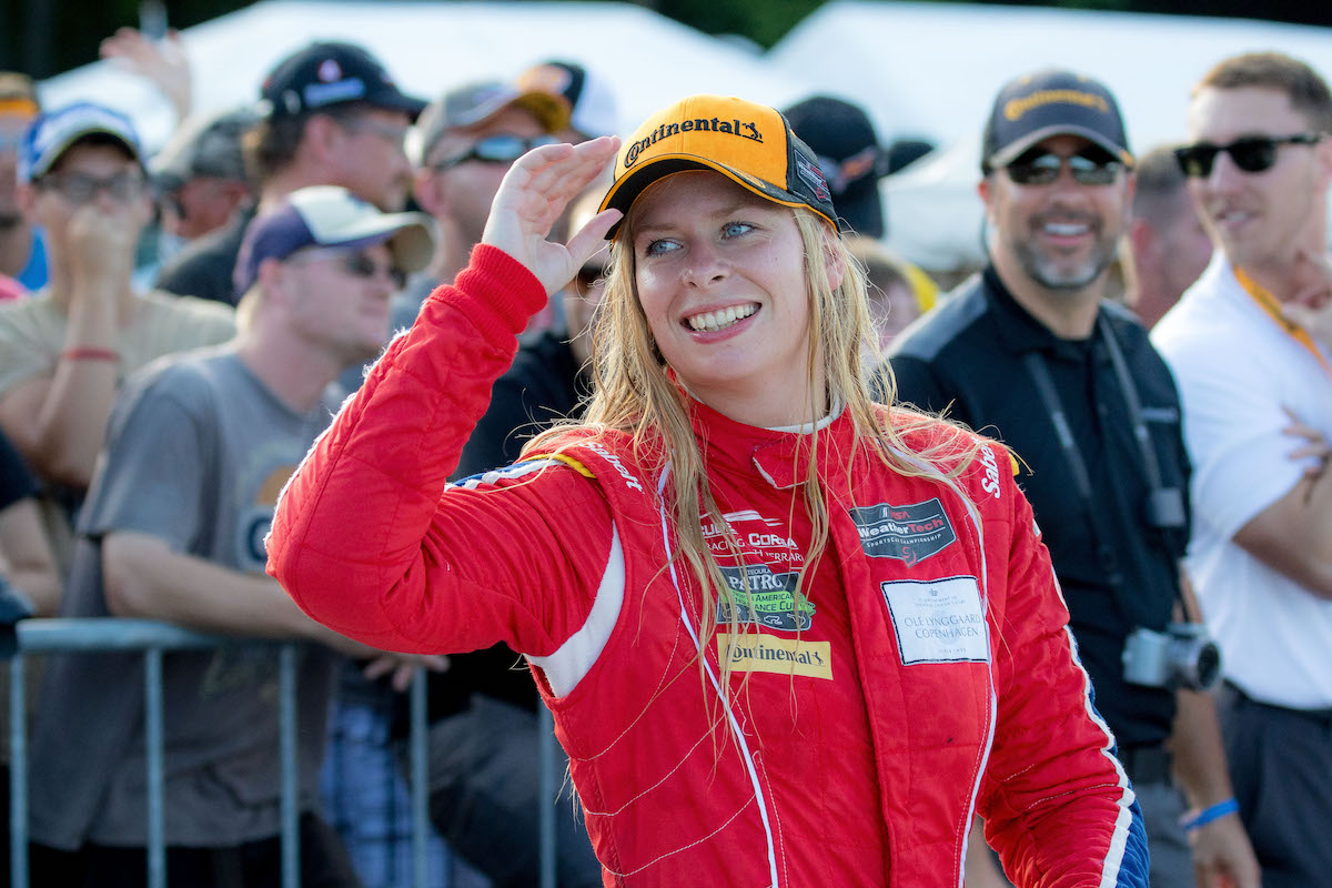 Racing Driver Christina Nielsen Shares Swimsuit Photo From the Ocean