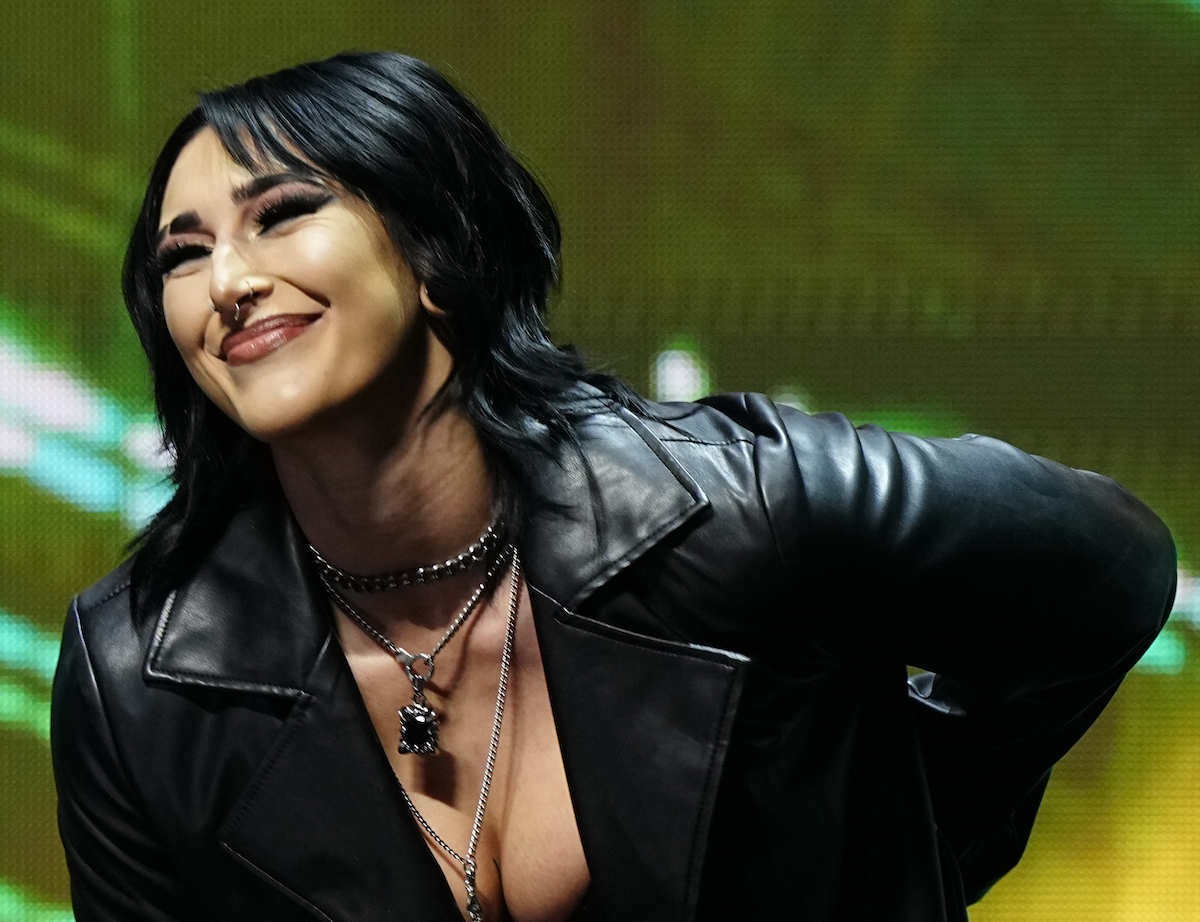 Wrestler Rhea Ripley In Black Workout Onesie Is “Victorious” — Celebwell