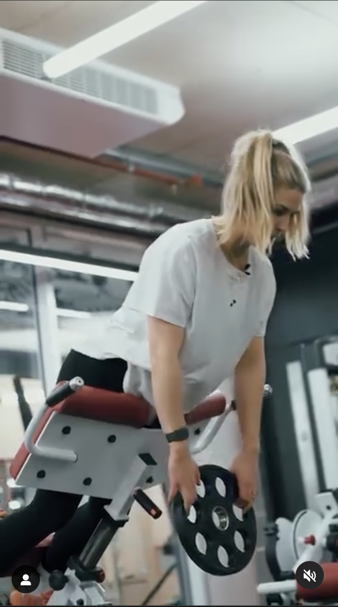 Gemma Atkinson in Workout Gear Does Intense Workout With a Special Guest