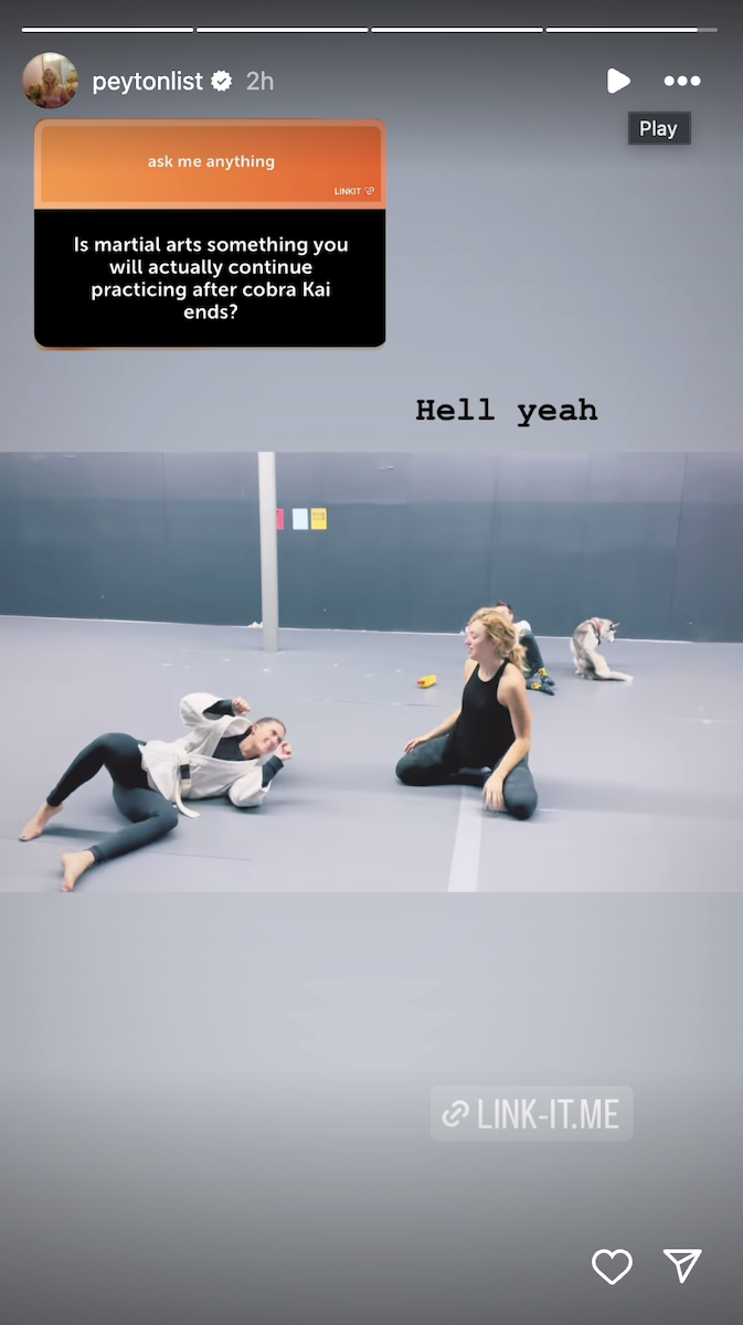 Peyton List in Workout Gear Does Martial Arts