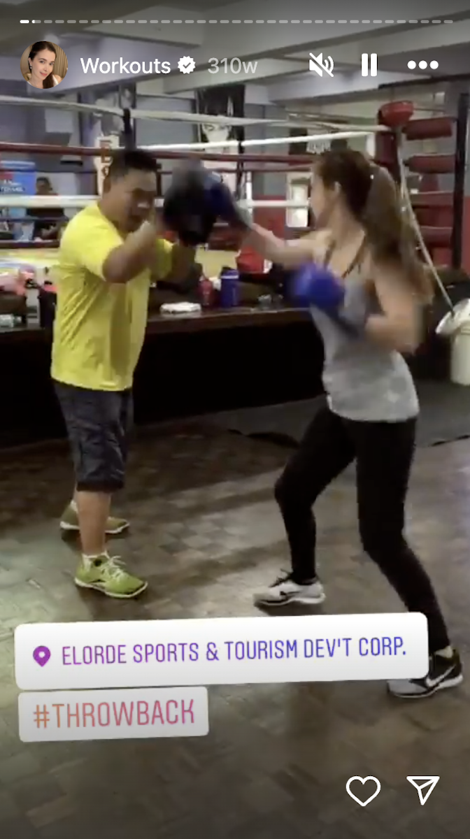 Sunshine Cruz in Workout Gear Boxes as "My Kind of Cardio"