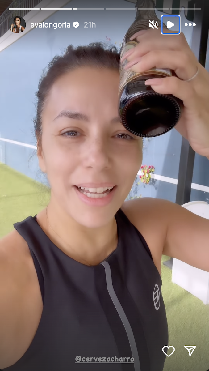 Eva Longoria in Workout Gear Says "That's Gonna Leave a Mark"