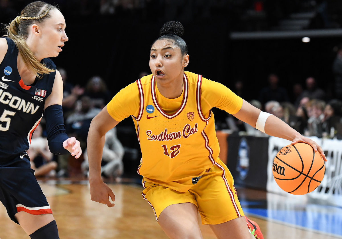 Women's Basketball Player Juju Watkins in Two-Piece Workout Gear is "So ...