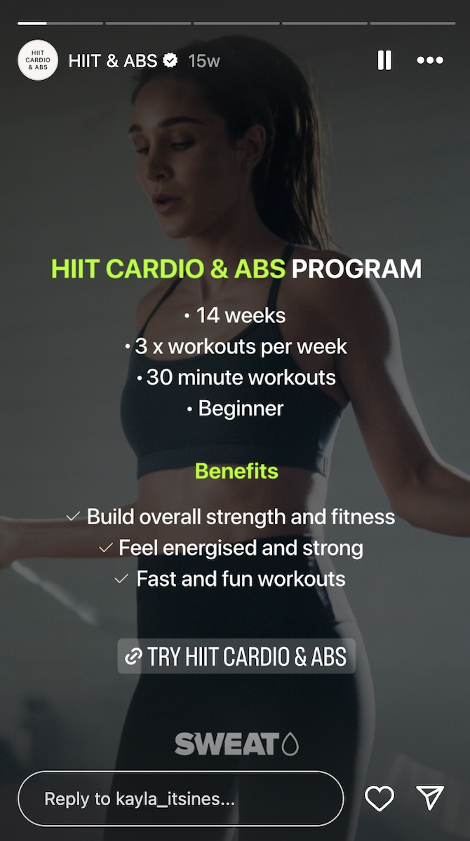 Kayla Itsines in Two-Piece Workout Gear Shares "Arm Burning" Workout