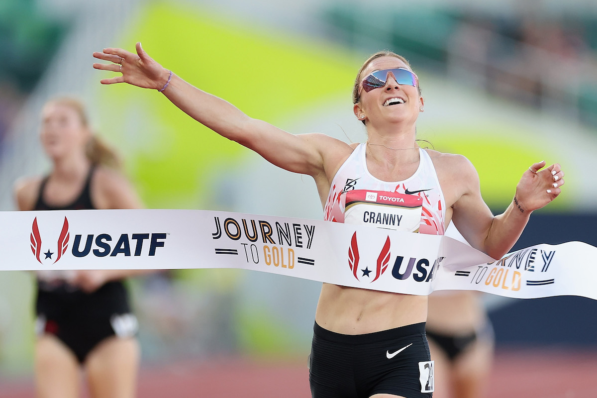 Olympic Runner Elise Cranny In Workout Gear Has “Taylor Swift On Repeat”