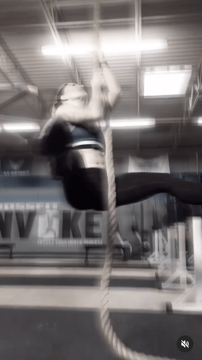 Christmas Abbott in Two-Piece Workout Gear Preaches "Self-Love"