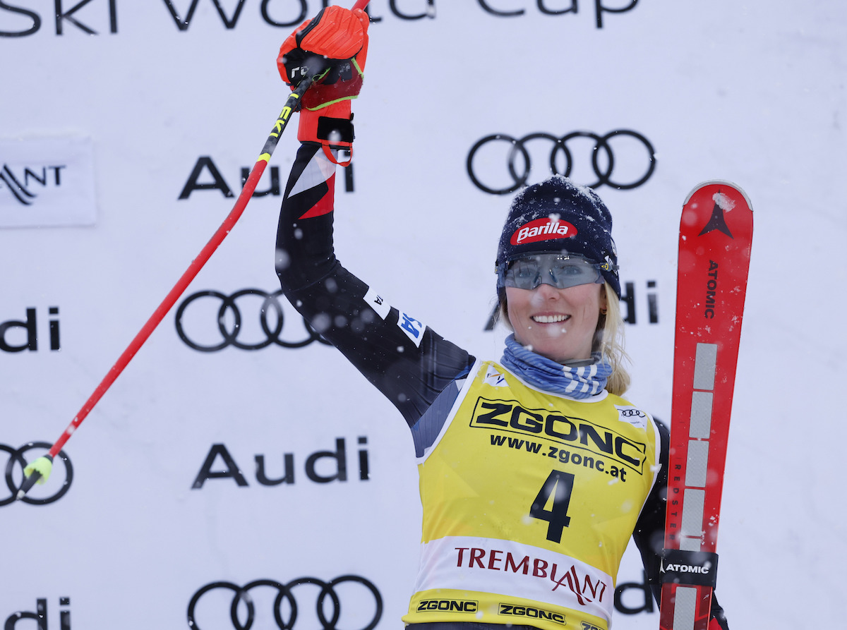 Olympian Mikaela Shiffrin in Two-Piece is "Back Home"
