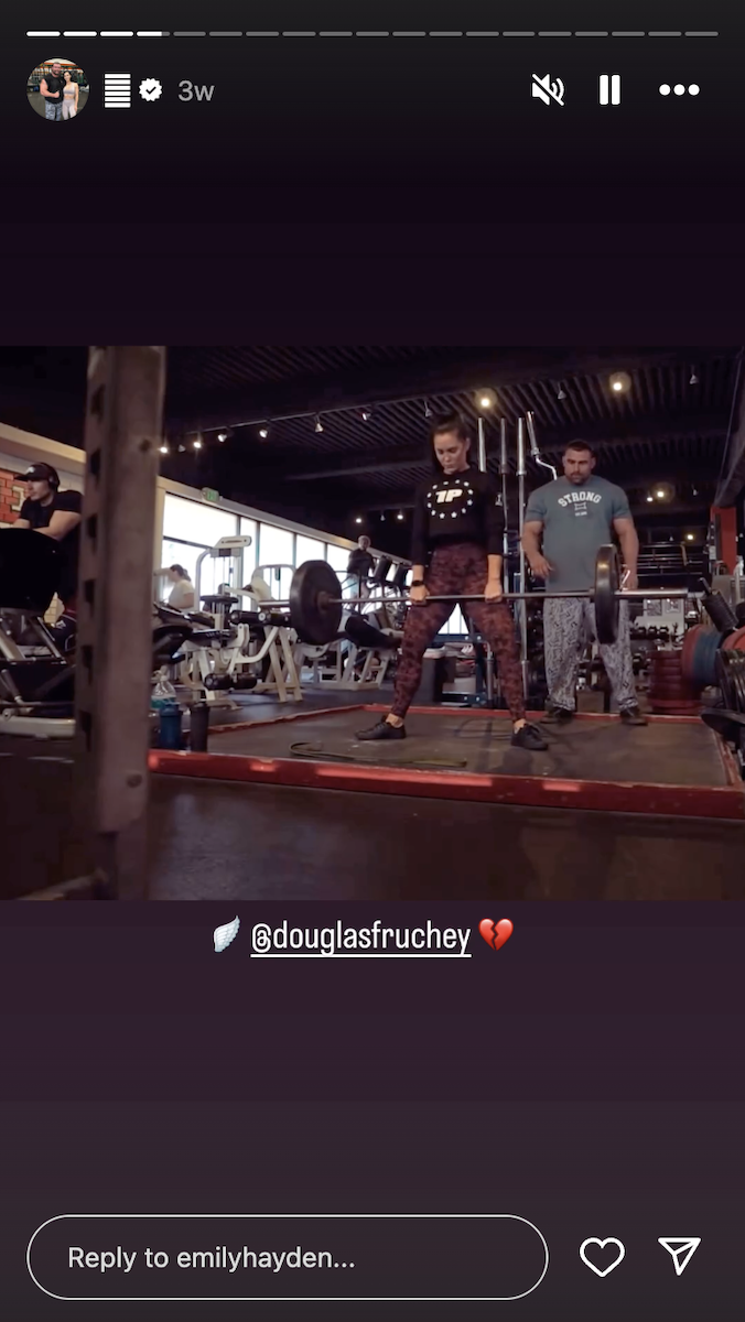 Emily Hayden in Two-Piece Workout Gear Says "We're Ready"