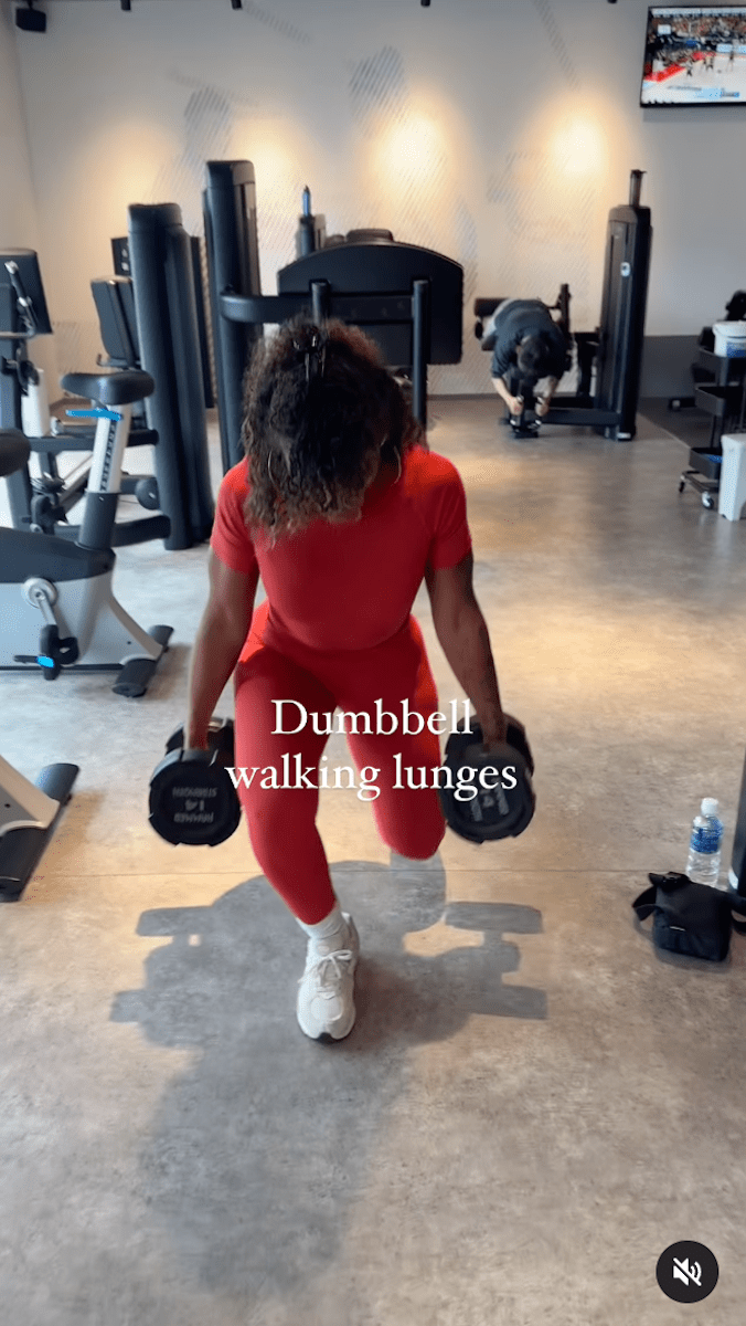 Melissa Alcantara in Two-Piece Workout Gear Shares "Leg Day"