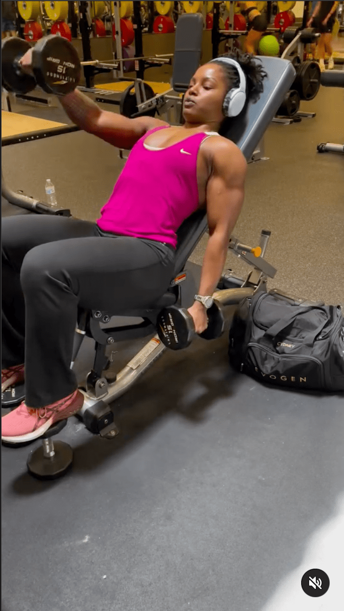 IFBB Competitor Cydney Gillon in Two-Piece Workout Gear Shares "Workout ...