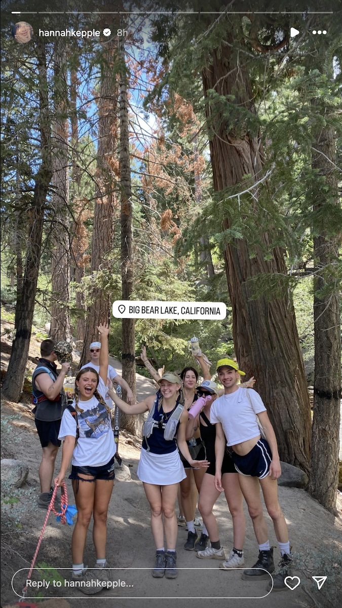 Cobra Kai’s Hannah Kepple in Two-Piece Workout Gear Goes Hiking With ...