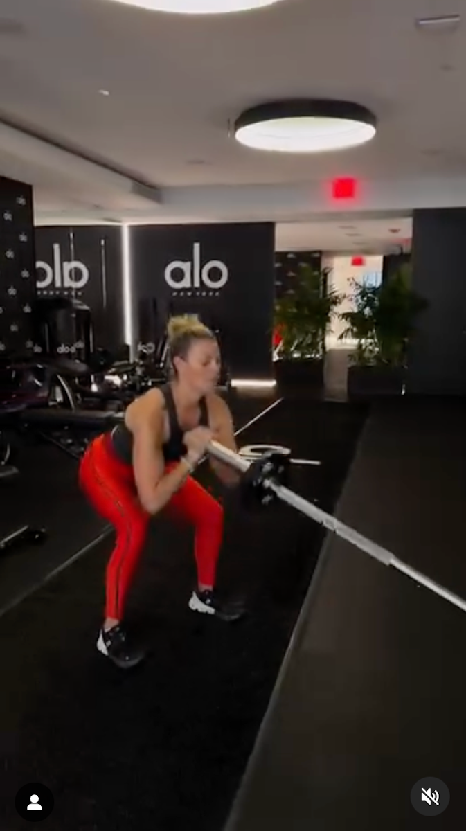NFL Reporter Amanda Balionis in Two-Piece Workout Gear is Grateful for ...