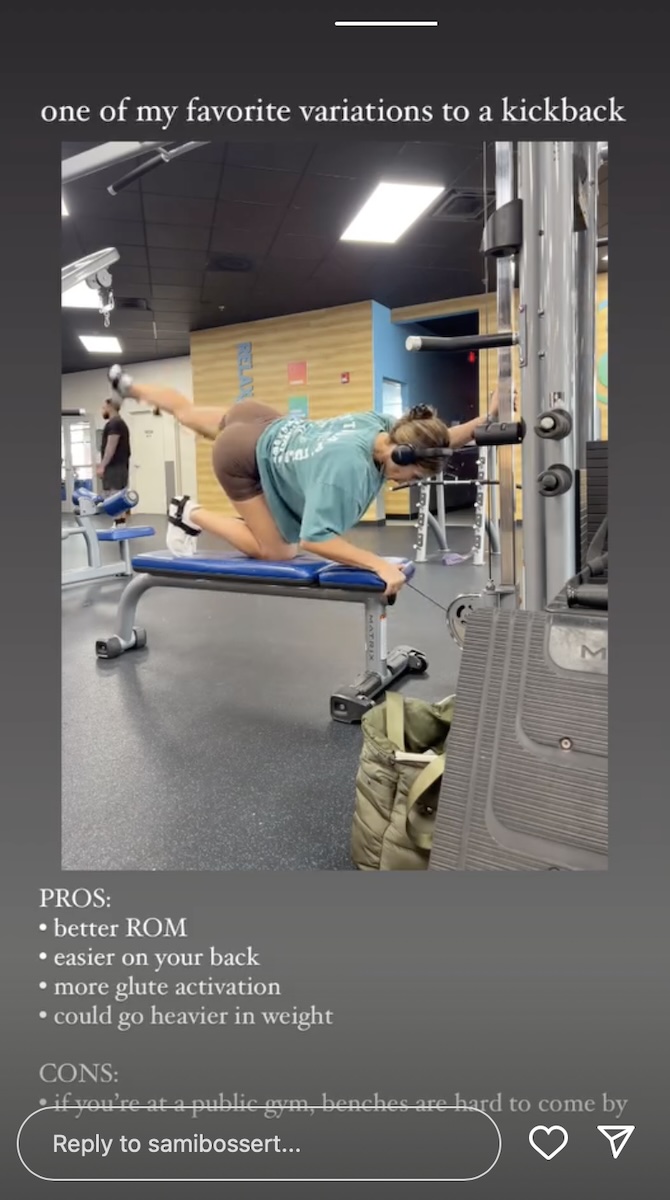 Fitness Trainer Sami Bossert in Two-Piece Workout Gear Shares "The ...