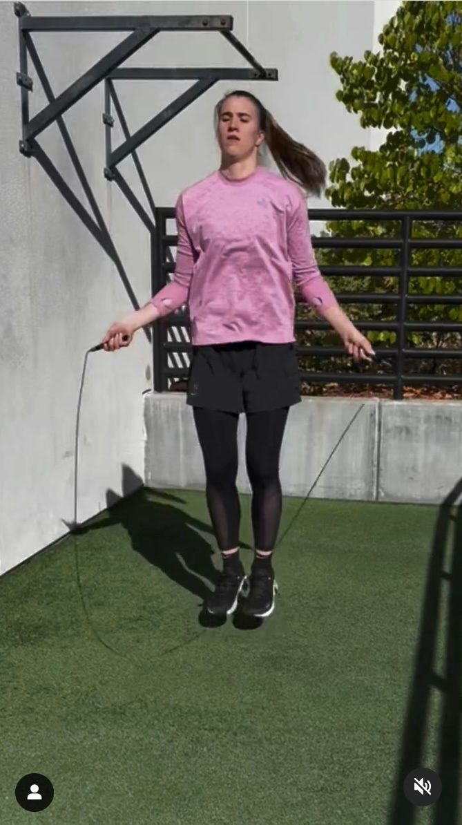 WNBA Star Sabrina Ionescu in Two-Piece Workout Gear is "Back at It"