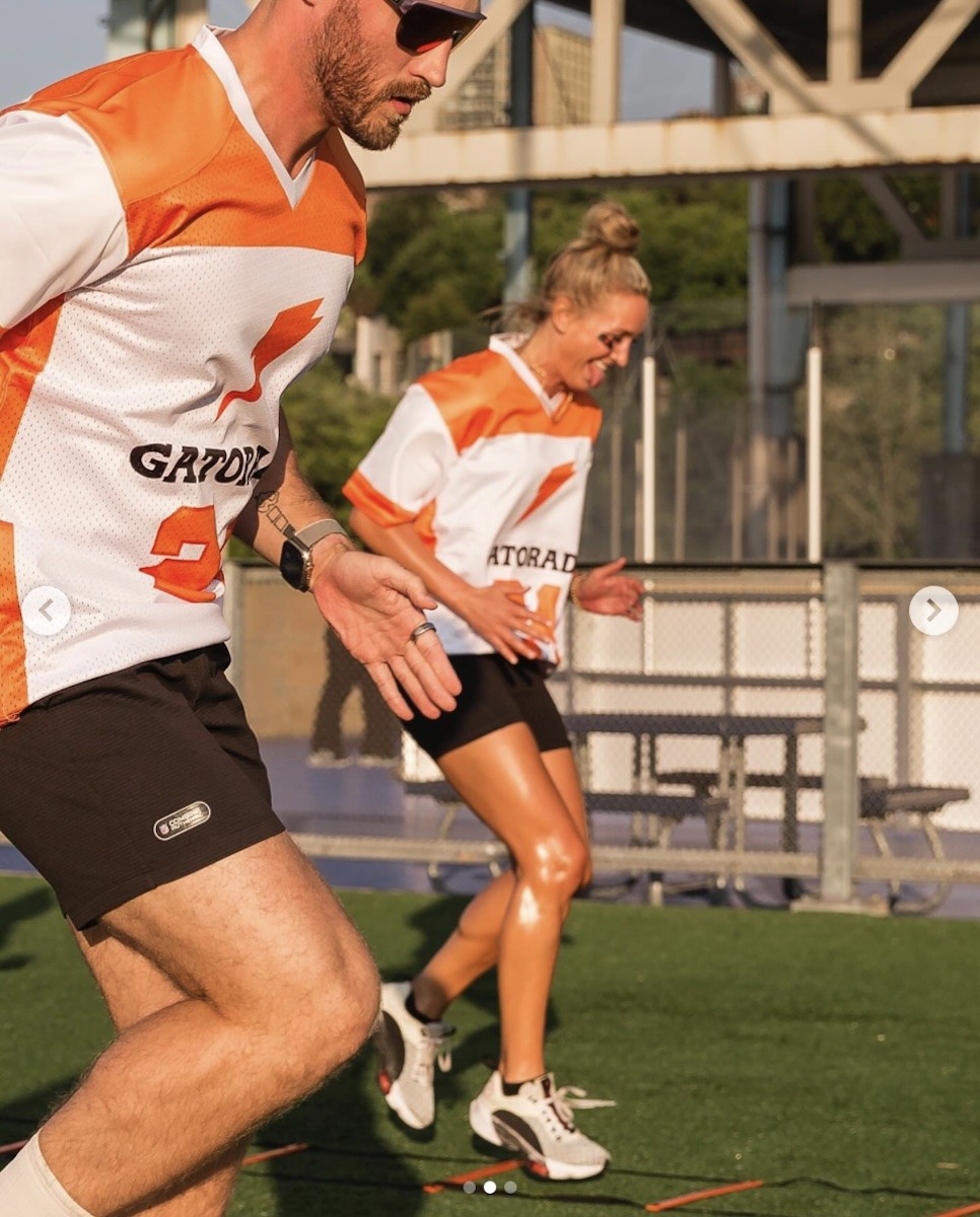 NBA Analyst Sarah Kustok in Two-Piece Workout Gear Says "Turn Me Up ...